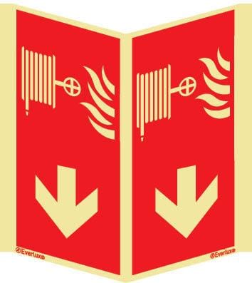 Pikapaloposti + nuoli - panoraamaopaste seinäkiinnityksellä // T0823 - Teknosafe