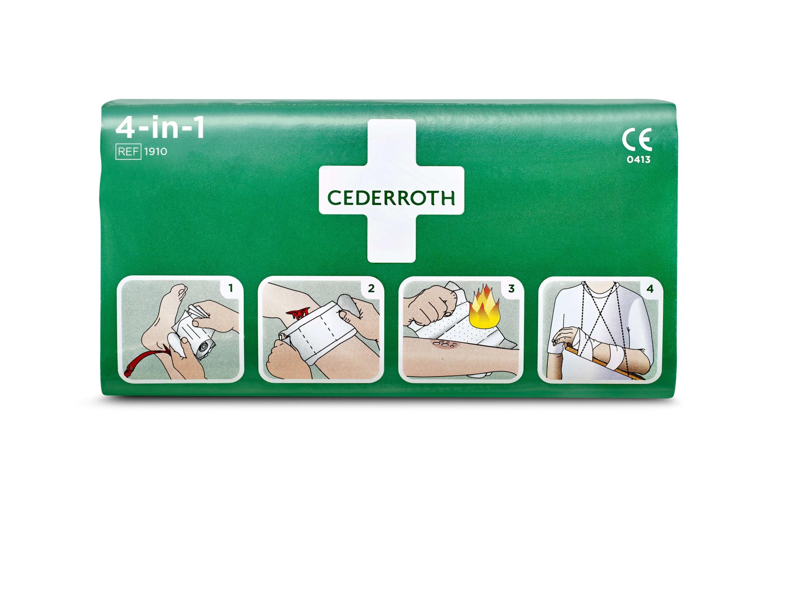 Cederroth 4-in-1 iso ensiapuside - Teknosafe